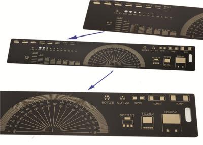 China PCB 20CM Ruler Soldering Measuring Tool For Electronic Component Surface Mount Black Color for sale