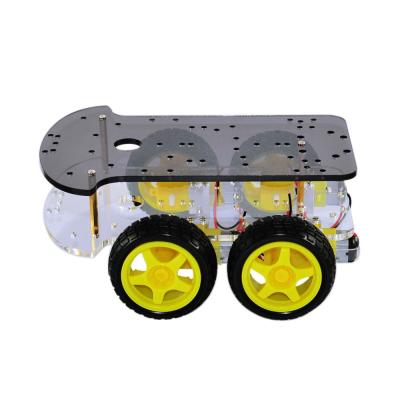 Cina L'automobile astuta del robot di CC 6V DIY ha esteso le quattro ruote motrici dell'edizione a due ponti in vendita