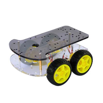Cina L'automobile astuta del robot di CC 6V DIY ha esteso le quattro ruote motrici dell'edizione a due ponti in vendita