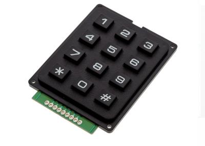 Cina Una tastiera 12 di 4 x 3 matrici chiude a chiave i colori nero dimensione di 7 x di 5,2 x di 0.9cm con materia plastica in vendita