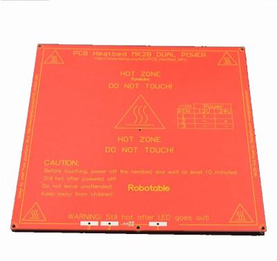 Cina Corredi della stampante del PWB Heatbed MK2 RepRap Mendel 3D con l'UL, RoHs in vendita