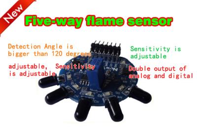 China Brandbestrijdingsrobot, Brandalarmmodule voor Arduino Vijf de Sensor van de Manierenvlam Te koop