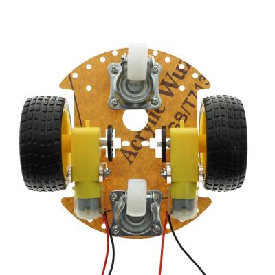 中国 UNO R3 2WDの茎の教育のためのスマートなロボット車のシャーシのキットのABS普遍的な車輪 販売のため