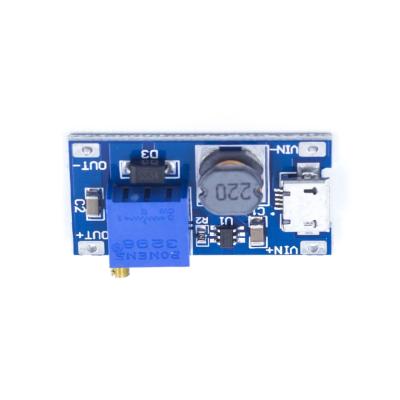 China Adjustable DC Boost Converter Module 28V 2A DC To DC Converter Step Up Voltage MT3608 for sale