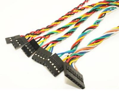 中国 2.54mm間隔をあけるPinヘッダーが付いているが付いている20CM Du Pontのジャンパー線8 Pin Du Pontライン 販売のため