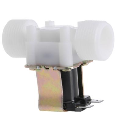 Cina Elettrovalvola a solenoide magnetica elettrica di plastica della valvola del controllo delle acque 12V 24V normalmente chiusa in vendita