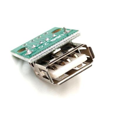 Китай USB к доске конвертера PCB разъем-розеток переходника ПОГРУЖЕНИЯ 2.54mm продается
