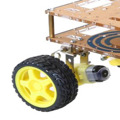 China de Chassis van de de Robotauto van 400mAh 4WD met gelijkstroom-Motor Te koop