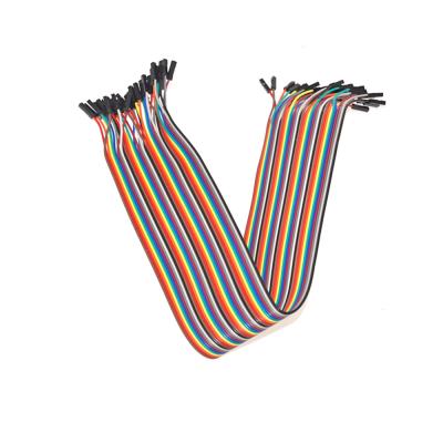 China Wijfje aan Wijfje 40cm 40 Pin Solderless Breadboard Jumper Wires Te koop