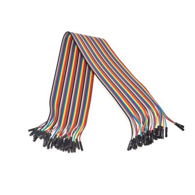 China Wijfje aan Wijfje 40cm 40 Pin Solderless Breadboard Jumper Wires Te koop