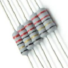 Cina corredo bianco della resistenza di film del carbonio 1W per i prodotti elettronici in vendita