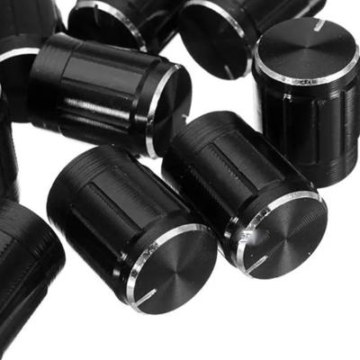 Cina Manopola di alluminio solida del potenziometro del nero di Okystar 15*16mmh in vendita