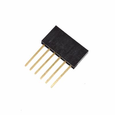 Cina 2.54mm una doratura di 6 8 10 schermi di Pin Header Connector For Arduino in vendita