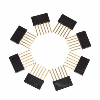 Cina 2.54mm una doratura di 6 8 10 schermi di Pin Header Connector For Arduino in vendita