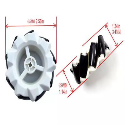 China 65mm Plastic Autowiel In alle richtingen voor Mecanum Te koop