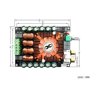 Cina 2 bordo dell'amplificatore di potenza di Manica 220W TDA7498E Digital in vendita