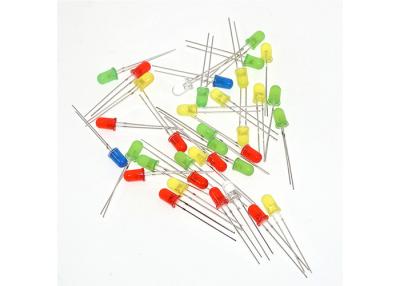 China o MERGULHO longo do pé de 28mm conduziu a luz conduzida branca azul vermelha dos componentes eletrônicos do diodo 5mm à venda