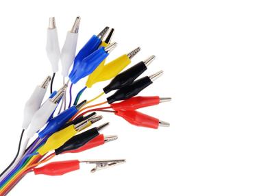 Cina Cavetto di prova 20cm 10pin Jumper Wire Male del collegamento di DIY con i morsetti a coccodrillo in vendita