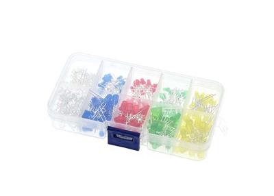 Cina Di diodo Kit Light Emitting Mixed Color del PVC 3MM piedi brevi 5MM LED con la scatola in vendita