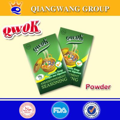 China Qwok 10g vegetable soup flavour seasoning powder bouillon powder for sale