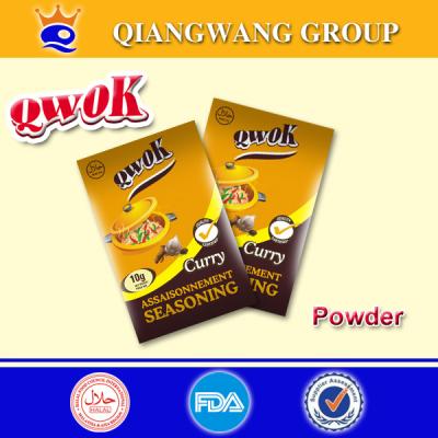 China Qwok 10g curry flavour seasoning powder bouillon powder for sale