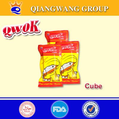 China MIx seasoning Qwok 4g*10*160 halal shrimp taste bouillon cube for sale