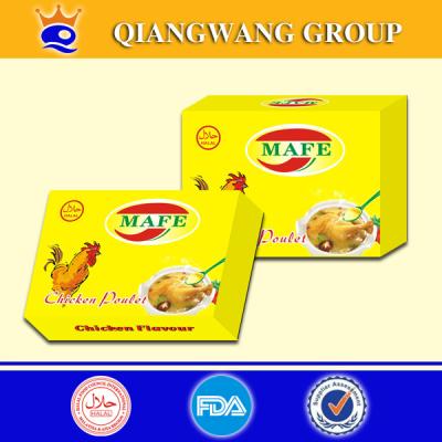 China Mafe 10g*60*24 chicken taste seasoning cube halal bouillon cube for sale