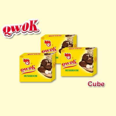 China Qwok 10g halal mushroom seasoning soup cube bouillon soup cube for sale