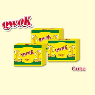 China Qwok 10g Kari curry seasoning cube bouillon cube for Thailand for sale