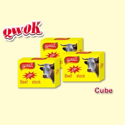 China MIx seasoning Qwok 10g beef flavour stock cube for sale