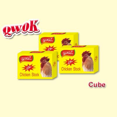 China MIx seasoning Qwok 10g chicken flavour stock cube for sale