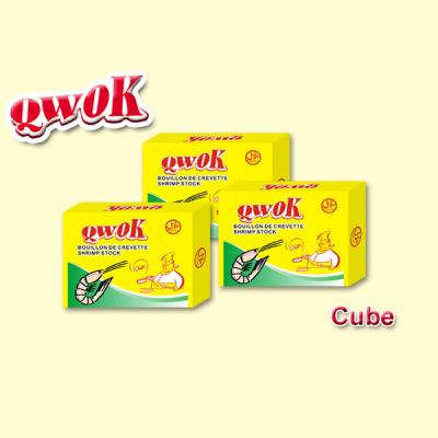 China MIx seasoning Qwok 10g crevette shrimp flavour bouillon cube for sale