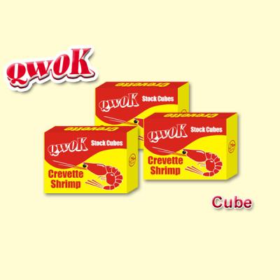 China MIx seasoning Qwok 10g crevette shrimp taste stock cubes for sale