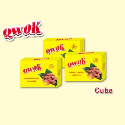 China Qwok 10g shrimp flavour crevette seasoning cubes for sale