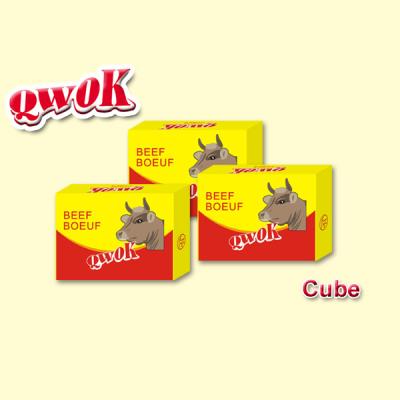 China MIx seasoning Qwok 10g beef boeuf flavour bouillon cube for sale