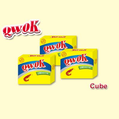 China Qwok 10g halal mix seasoning crevette flavour bouillon cube for sale