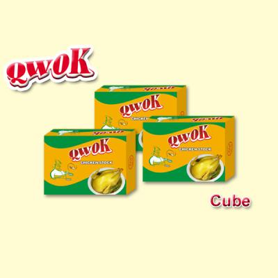 China Qwok 10g halal mix seasoning chicken stock cube for sale