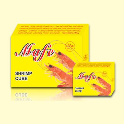 China MIx seasoning Mafe 10g halal shrimp crevette bouillon cube stock cube for sale