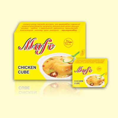 China MIx seasoning Mafe 10g halal chicken poulet bouillon cube stock cube for sale