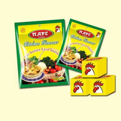 China Mafe 4g*25*80 chicken flavour bouillon cube stock cube mix seasoning cube for sale