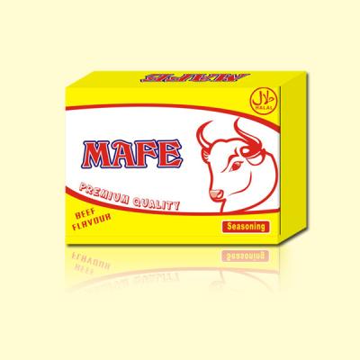 China Cube shape Mafe 10g beef flavour bouillon cube seasoning cube for sale
