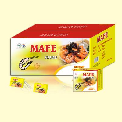 China Cube shape and 10g Mafe shrimp crevette flavour bouillon cube stock cube for sale