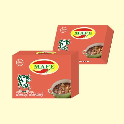 China Cube shape and 10g Mafe beef boeuf bouillon cube stock cube for sale