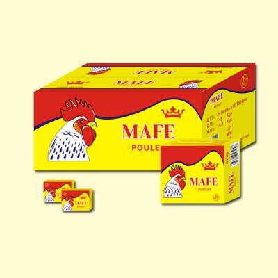 China 10g Mafe poulet seasoning cube and Cube shape,chicken flavour stock cube for sale