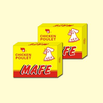 China Mafe 10g chicken stock soup cube and cube shape for sale