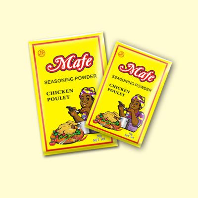 China Powder shape 10g Mafe halal chicken poulet seasoning powder for sale