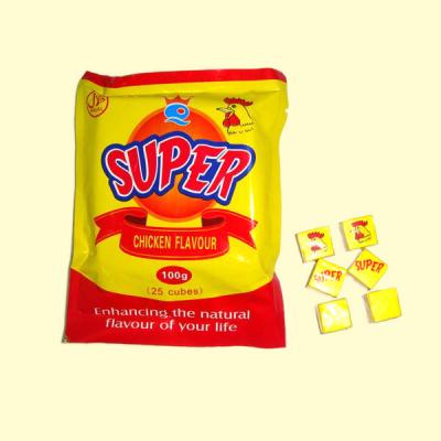 China Super 4g chicken flavour bouillon cube halal seasoning cube for sale