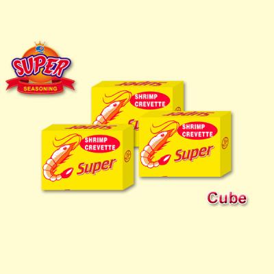 China African bouillon cube shape 10g halal shrimp crevette taste seasoning cube for sale