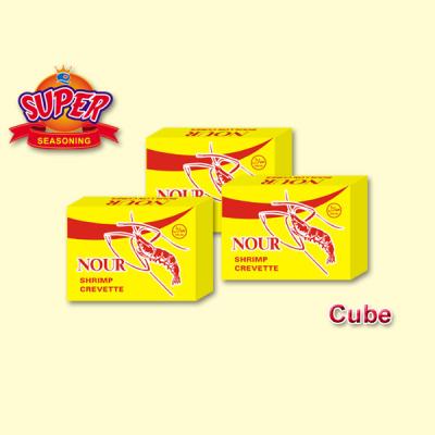 China Nigeria 10g halal shrimp flavour bouillon cube seasoning cube for sale
