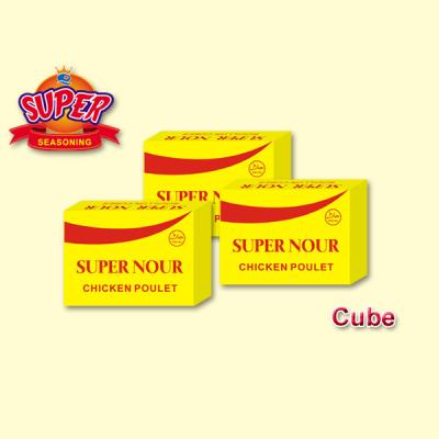 China Nigeria 10g halal chicken poulet flavour bouillon cube seasoning cube for sale
